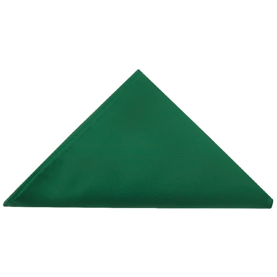 Plain | Forest Green | Satin | Pocket Square